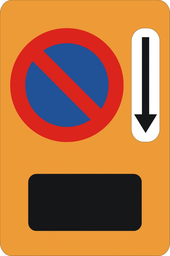 PANNEAU E1 OU E3 - Orange - 600x400 - Hofman Signalisation